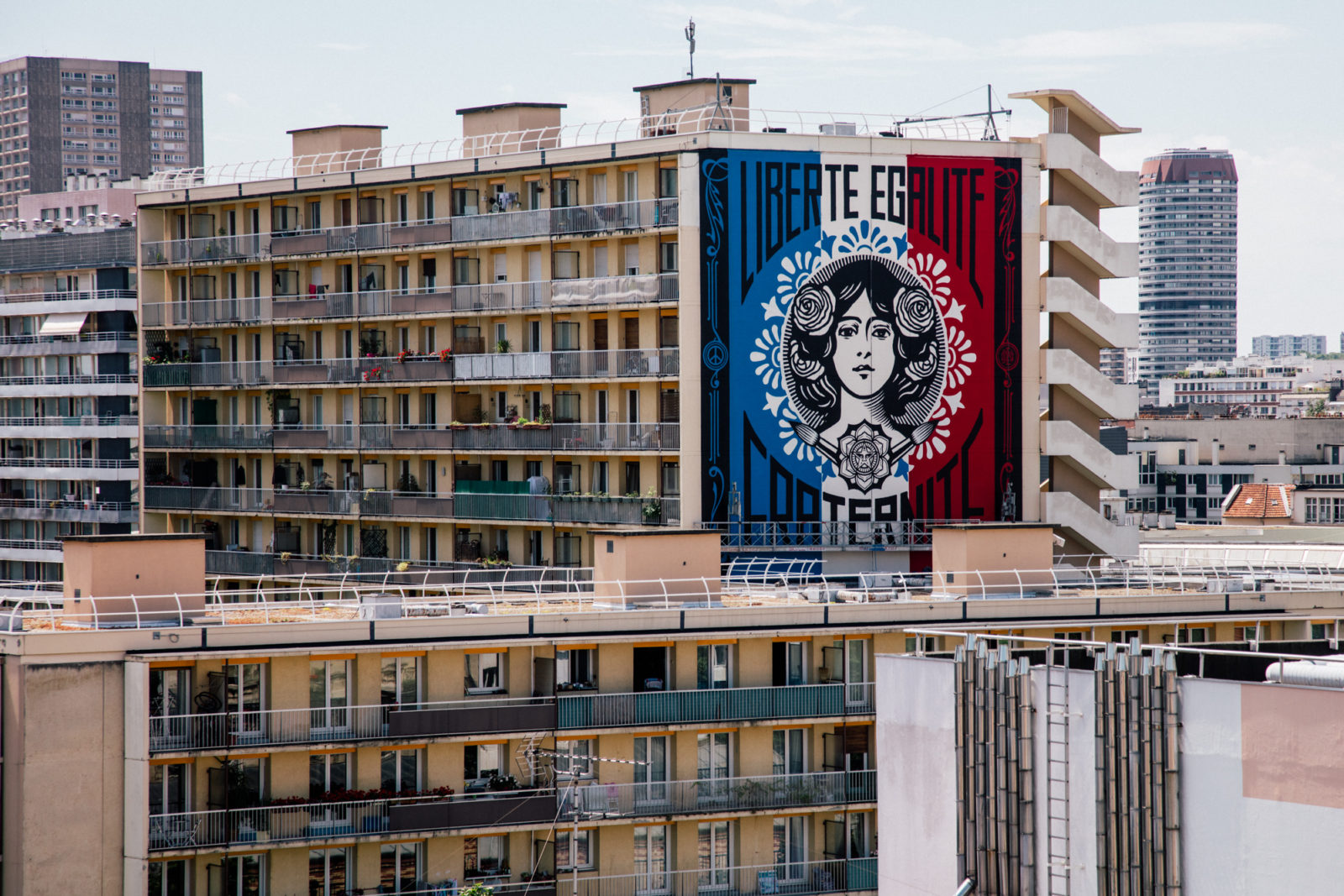 Liberte, Egalite, Fraternite - Obey Giant