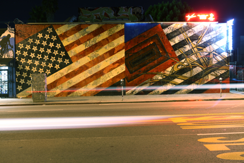 Flag Collaboration Mural with Saber - Obey Giant