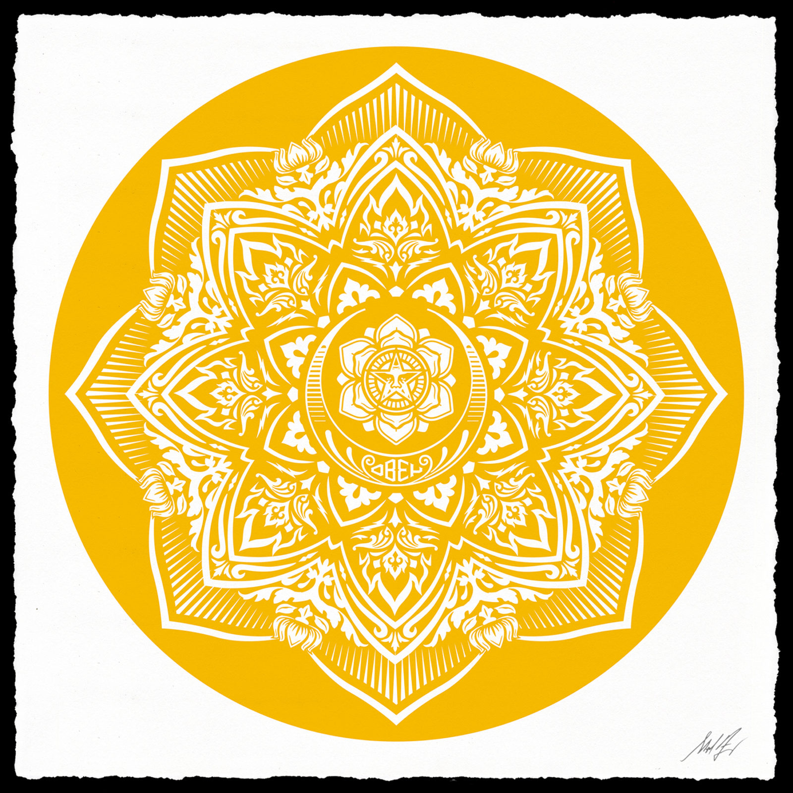 Yellow Mandala - Obey Giant