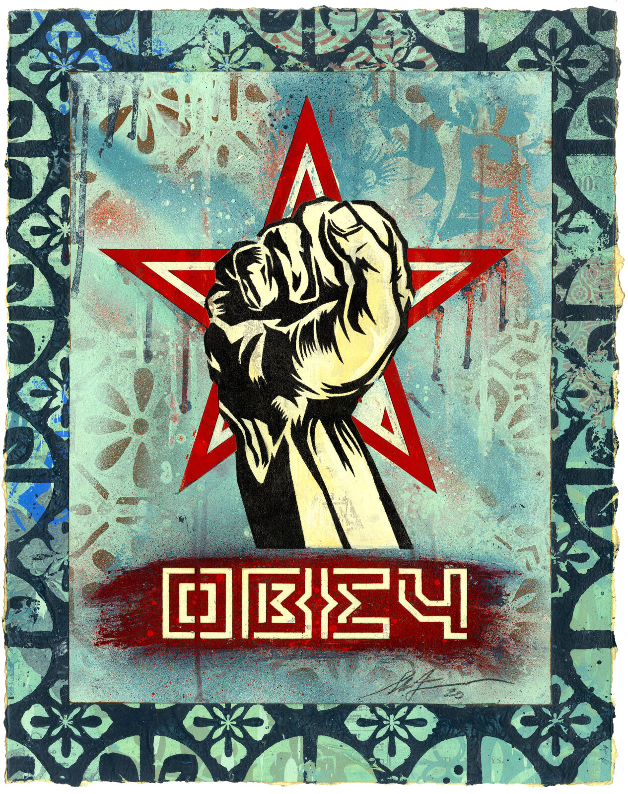 Fist (Border Pattern) - Obey Giant